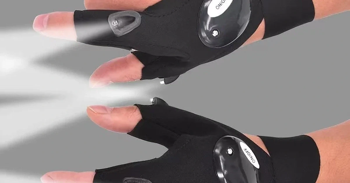 Fingerless Glove LED Flashlight | EQom Marketplace - Unveil Your World ...