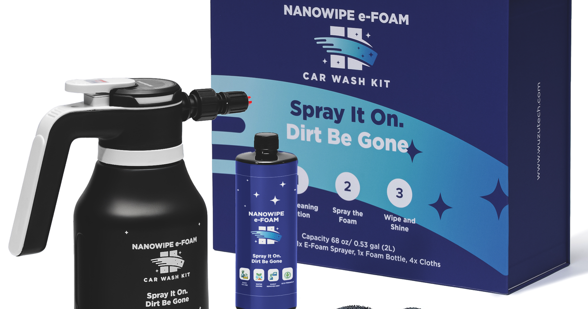 NanoWipe Car Wash Kit | Electric Foam Sprayer for Fast, Easy Car ...